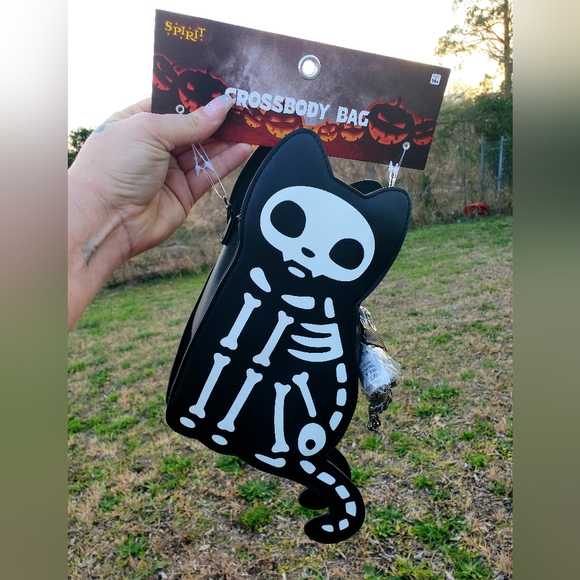 Spirit | Bags | Spirit Black Cat Skeleton Crossbody Bag | Poshmark